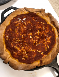 HOMEMADE CHICAGO STYLE DEEP DISH PIZZA - Just Cook Well